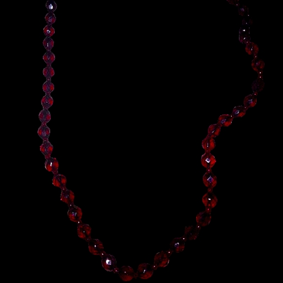 Jewelry | Vintage Red Amber Necklace 196s | Poshmark